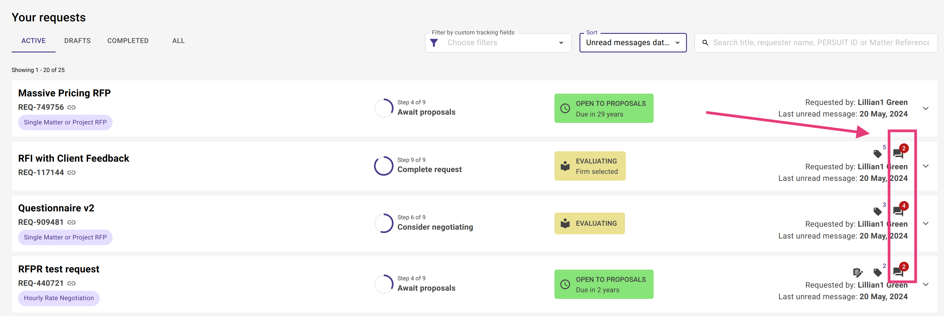 V163: Request dashboard message notifications & Insights pricing table ...